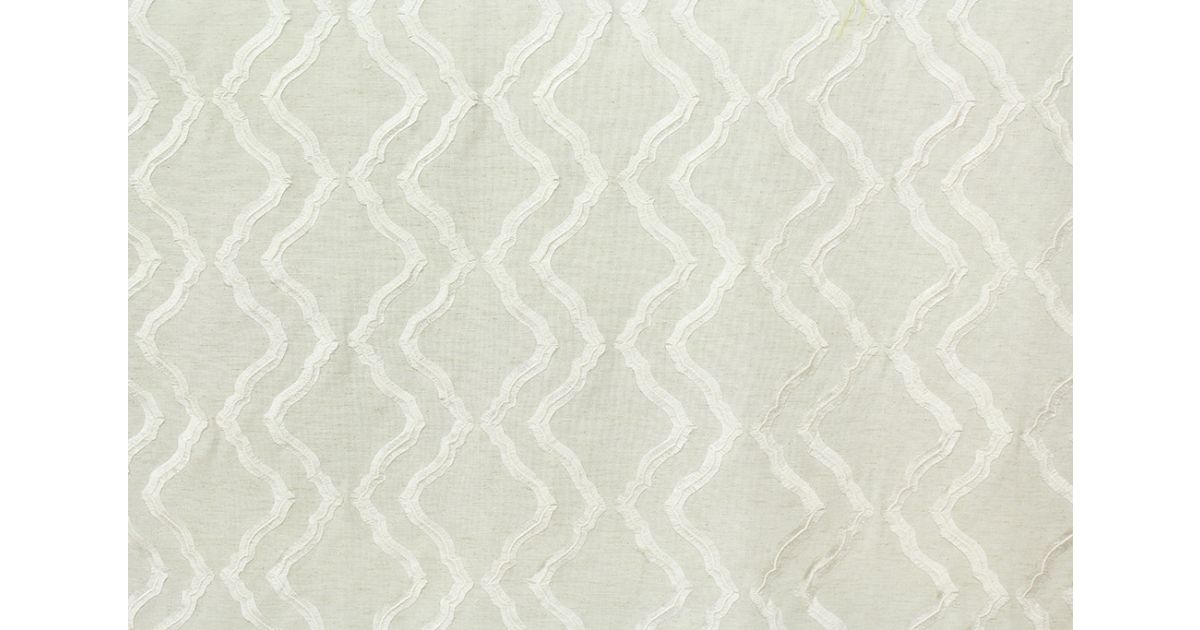 Covington Fil Coupe White - The Fabric Mill