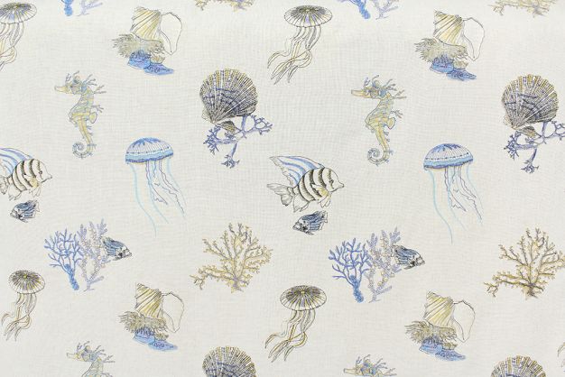 sea pattern fabric